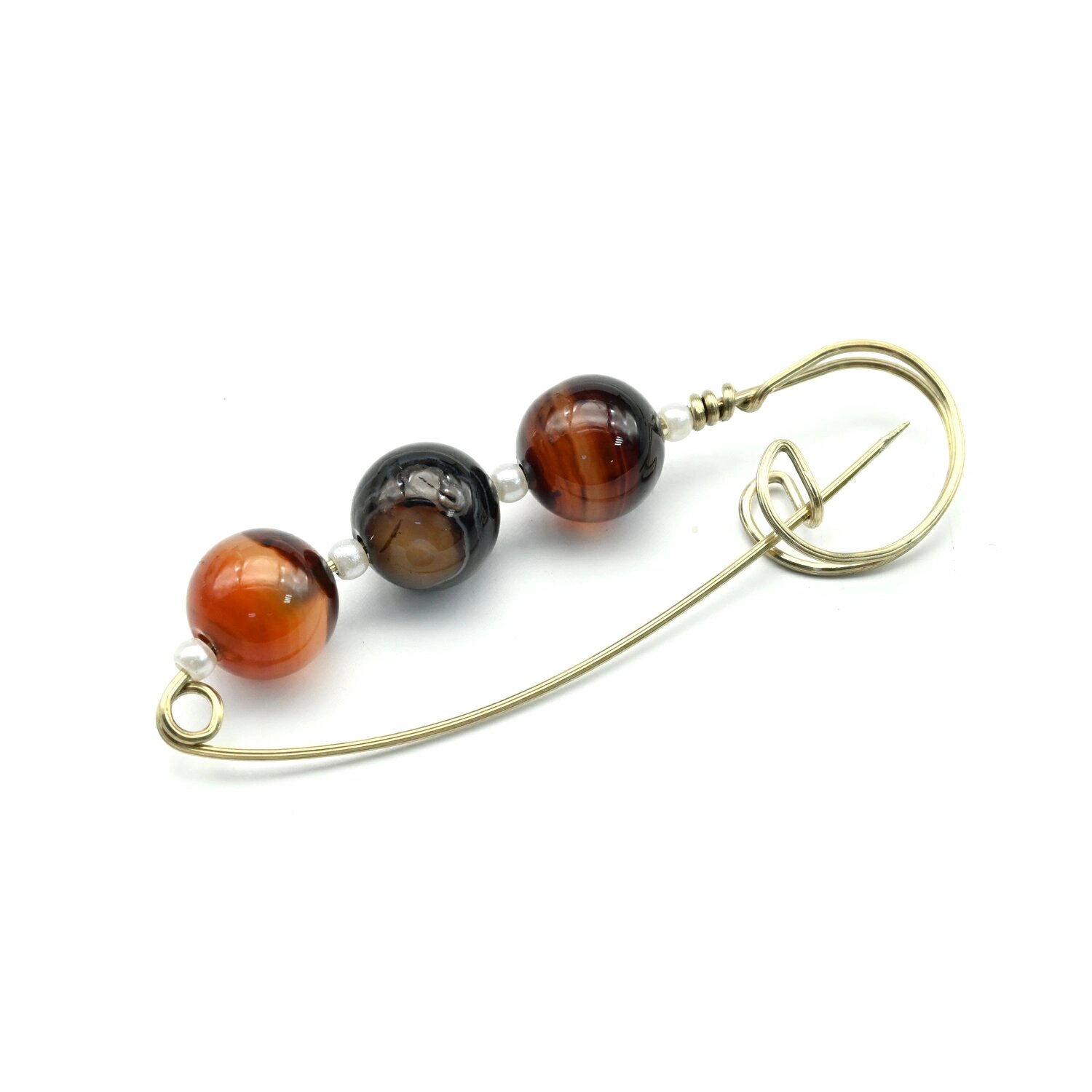 Брошь, кварц