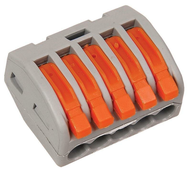 Строительно-монтажная клемма СМК 222-415 многоразовая (аналог Wago 222-415) | UKZ-001-415 | IEK (уп 50 шт)