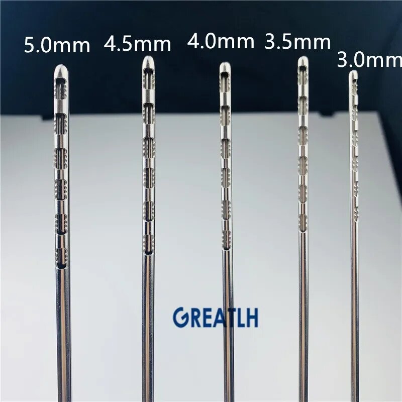 Канюля для липосакции 6 отверстий 350 мм 5.0x350mm