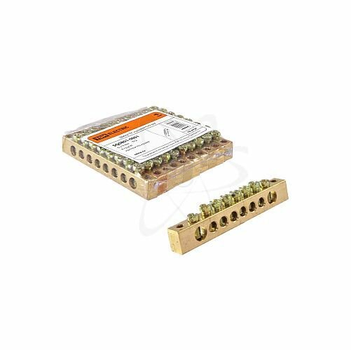 Шина "N" нулевая 6х9мм 8/1 (8групп/крепеж по краям)