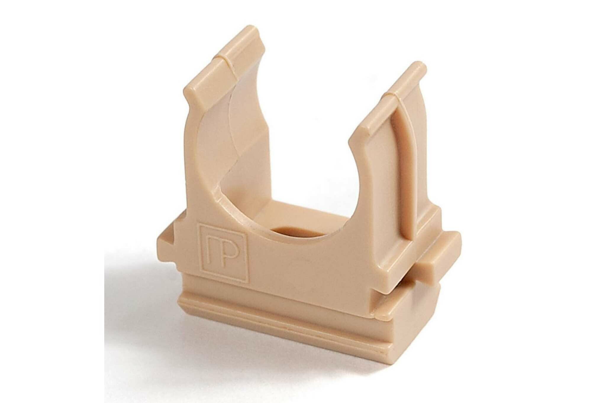 Крепёж-клипса для труб Промрукав АБС-пластик сосна д20 100 шт. PR13.0049