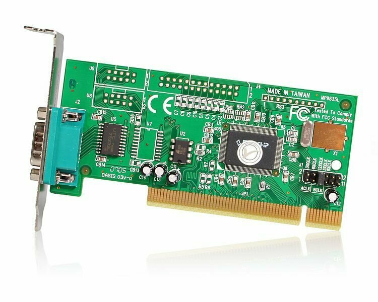 Контроллер Chronos MP9835L, 2xCOM, RS232, PCI, низкий профиль