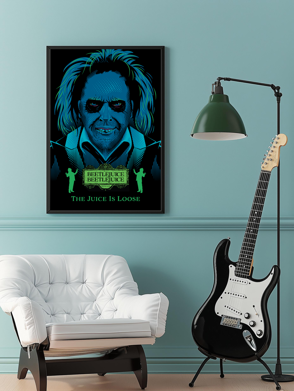 Постер "Битлджус. Сок на свободе" 40x60 без рамы