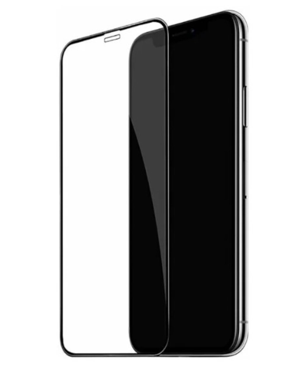 Защитное стекло iPhone 11 / для iPhone XR ( 3 штуки) Айфон 11 / Айфон Икс Эр бронестекло на весь экран с полной проклейкой с черной рамкой