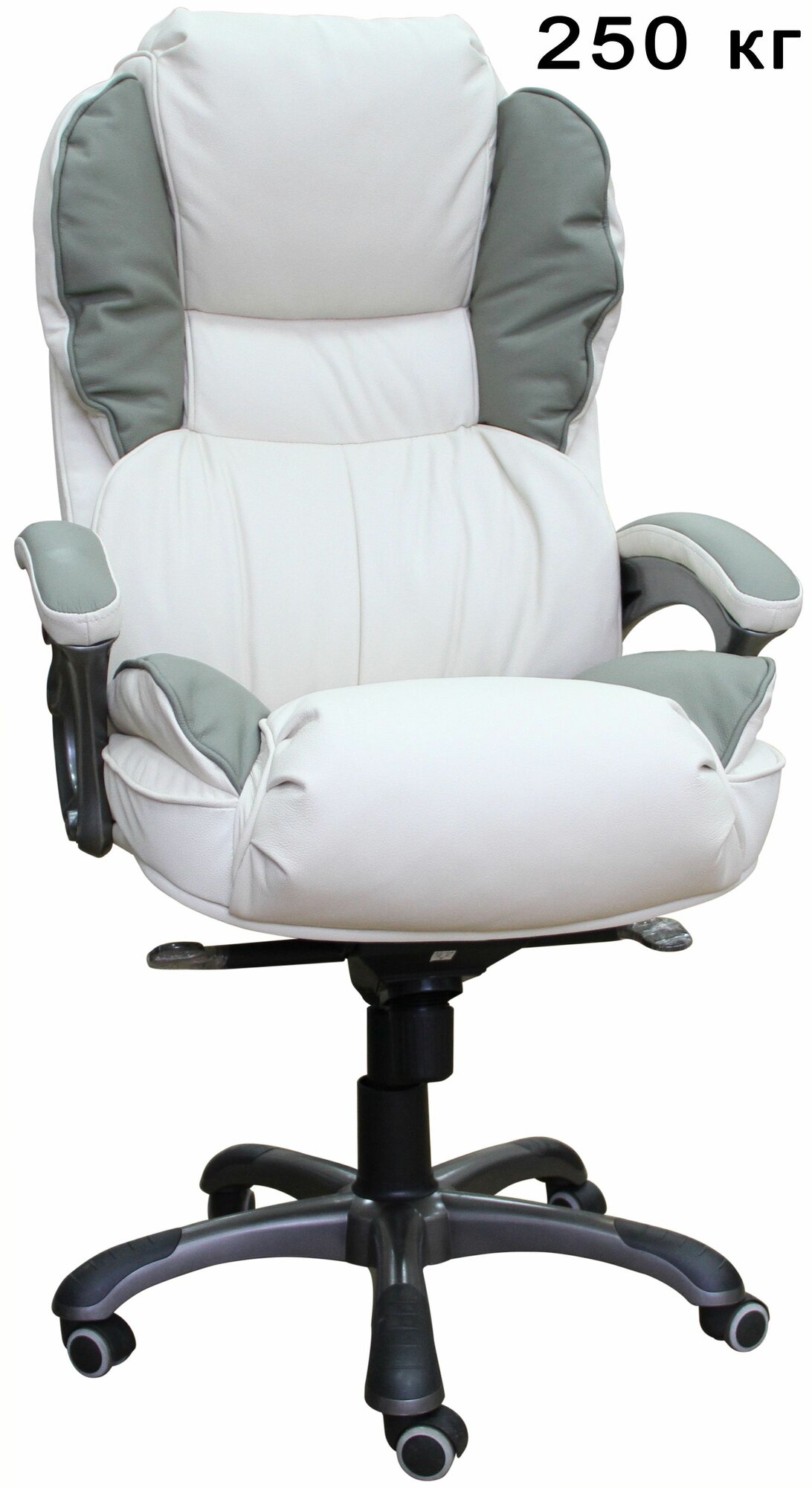 Офисное кресло Сеньор Silver кожа 1032/1021