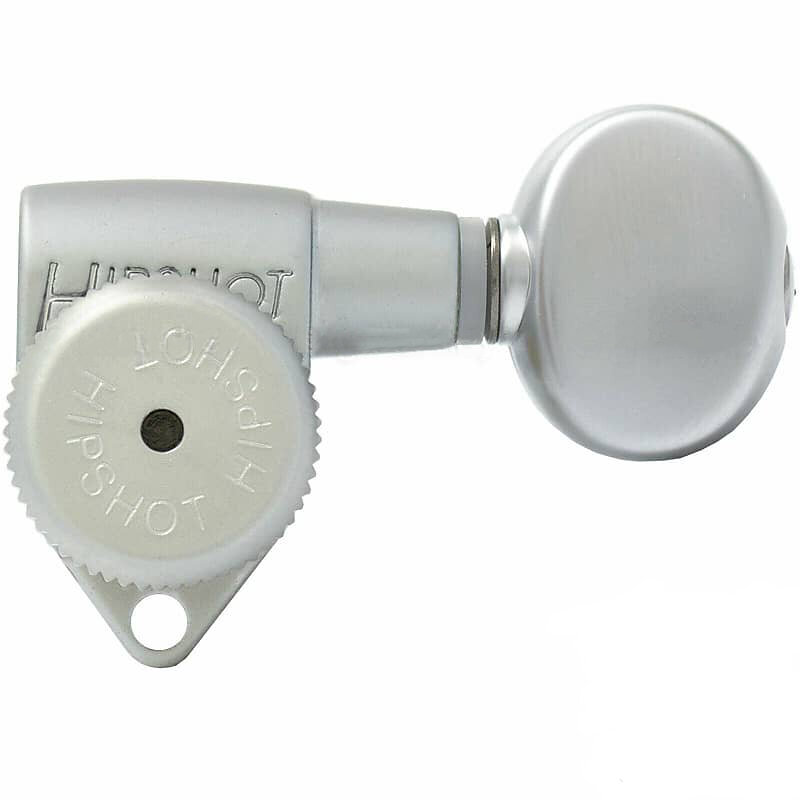 Колки 6 в линию локовые HIPSHOT GRIP-LOCK OPEN 6GL0C-05, хром
