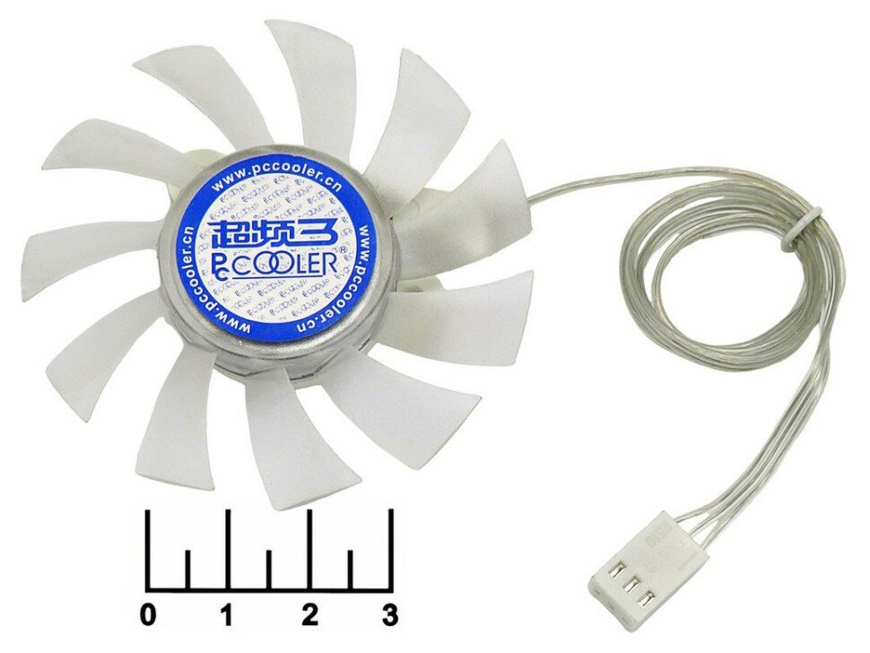 Вентилятор 12V 0.02A 65мм для видеокарты (разъем 3pin)
