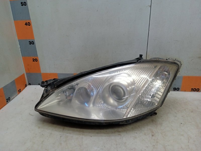 Б/У до 2009 года, оригинал, ксенон с блоком, Мерседес-Бенц W221 Фара левая Mercedes-Benz S-Class 2006 W221, 5 302231 MERCED...