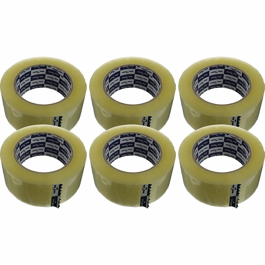 Скотч h48мм L150м прозрачный 6 штук