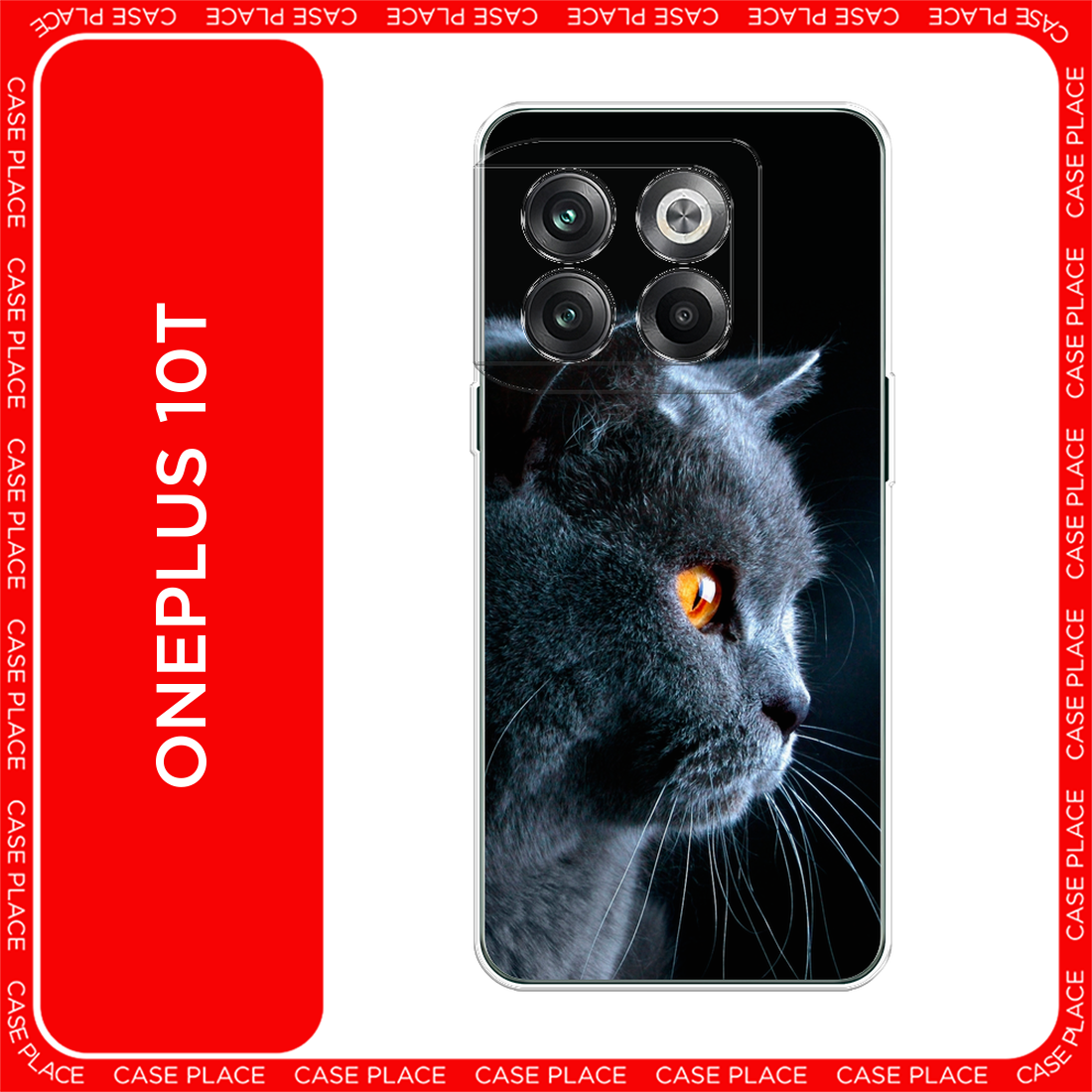 Чехол на OnePlus 10T / Ван плюс 10T с принтом Благородный кот британец