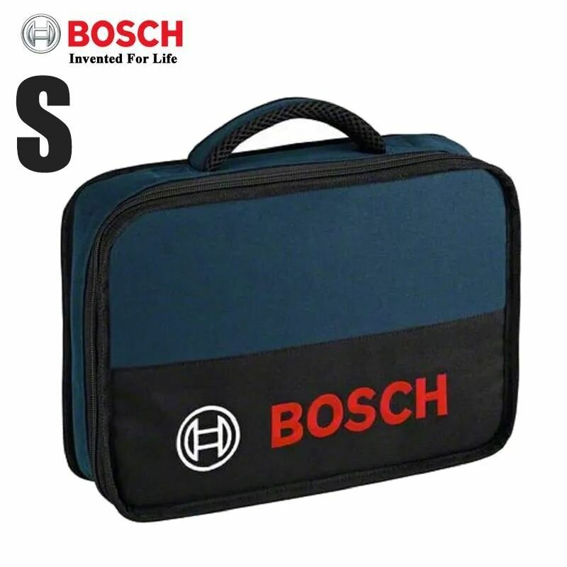 Сумка для инструментов Bosch T-bag S 1600A003BH, для дрели и шуруповерта, прочная, удобная, подарок мастеру