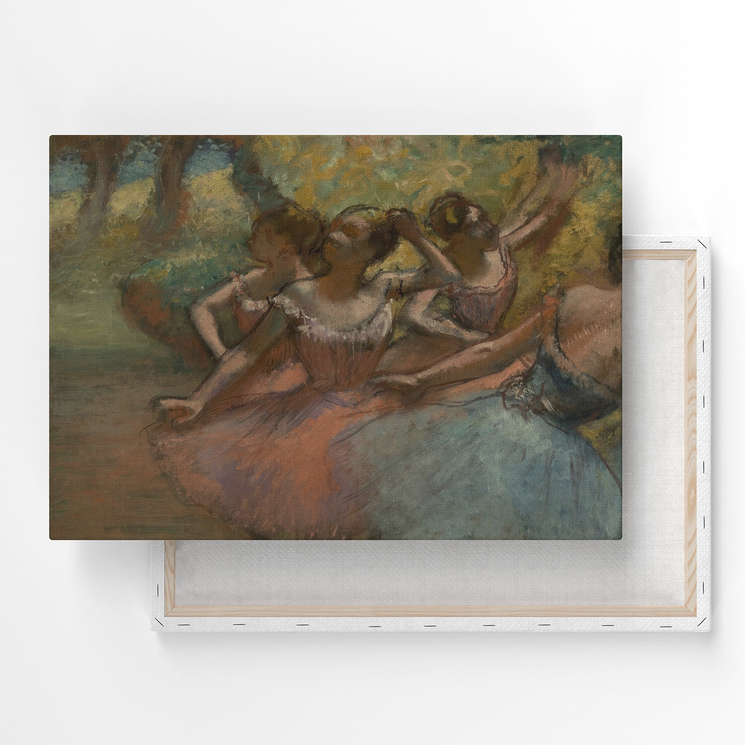 Картина на холсте, репродукция / Дега Эдгар - Four Ballet Dancer on Stage / Размер 30 x 40 см