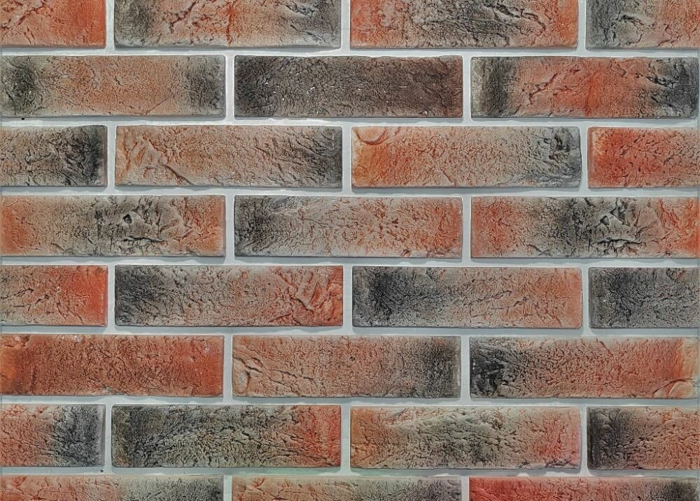 Декоративный Кирпич Русский Камень Петровский Лофт Артикул 12.28 Ш25.2хВ6.7хТ1.1 см 1м2.