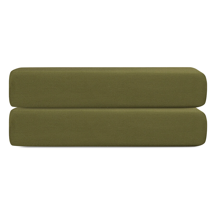 Простыня на резинке 160х200х30 см из сатина натяжная Meditation olive Tkano TK24-FS0037