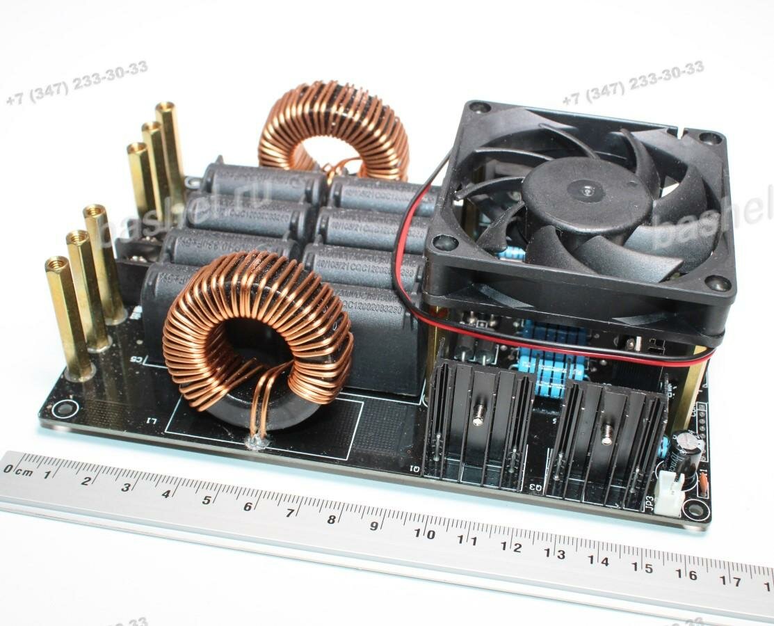 ZVS1000-1, Нагреватель индукционный, (Pmax=1000 Вт, Imax=50А, Uвх=12-36VDC)