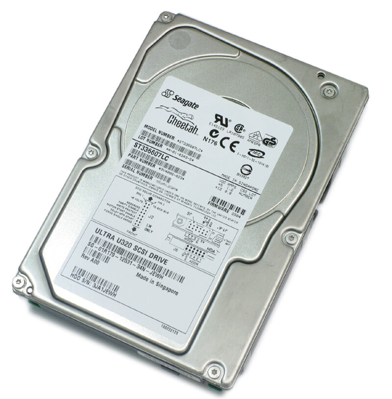 Жесткий диск Seagate Cheetah SCSI 36Gb (10K/U320/80pin) ST336607LC