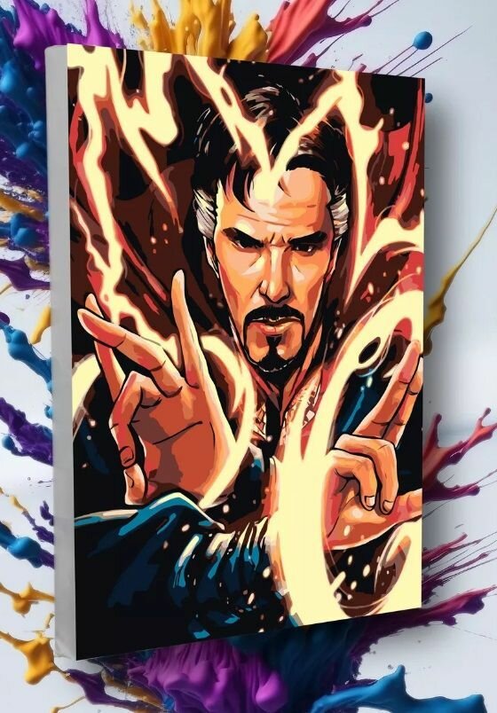 Картина по номерам Доктор Стрэндж Марвел Мстители Стрендж 40х50