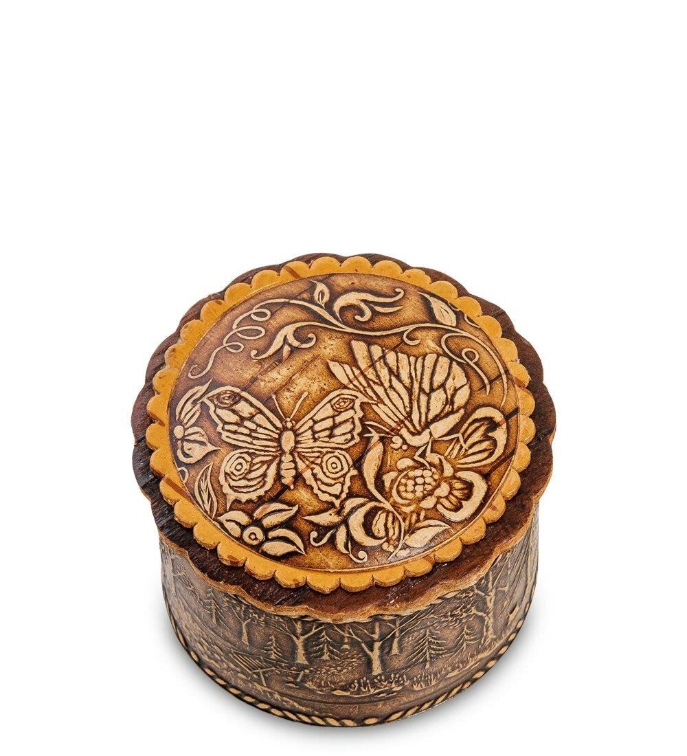 Шкатулка Бабочки мал. (береста) A2134374 Народные промыслы, Береста