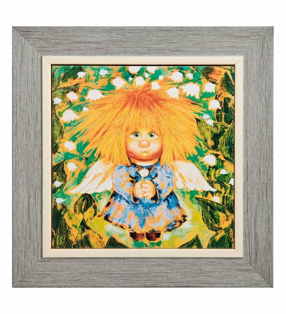 Панно керамическое Мечтая обо всем 15х15 A2096657 Artangels, Керамика, пластиковая рамка