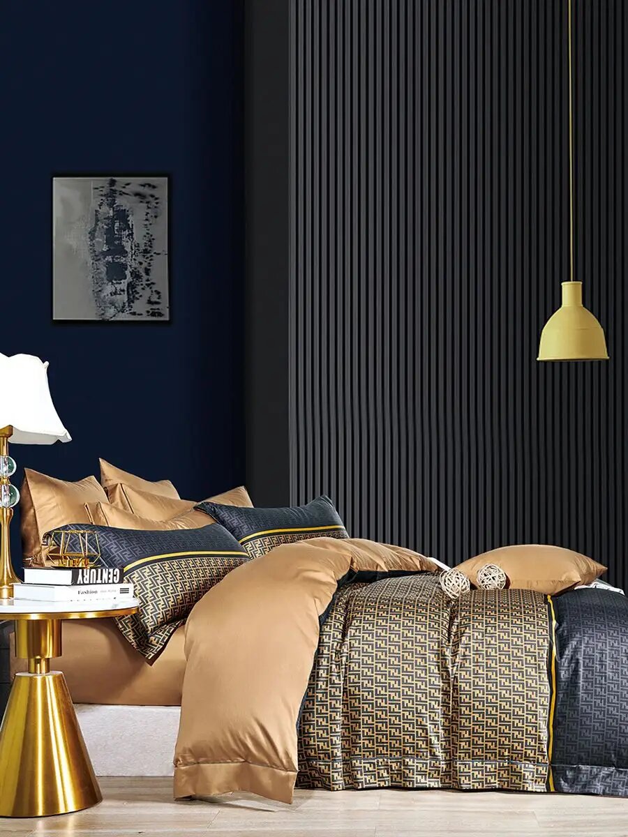 Постельное белье евро 4 наволочки египетский хлопок Imperium