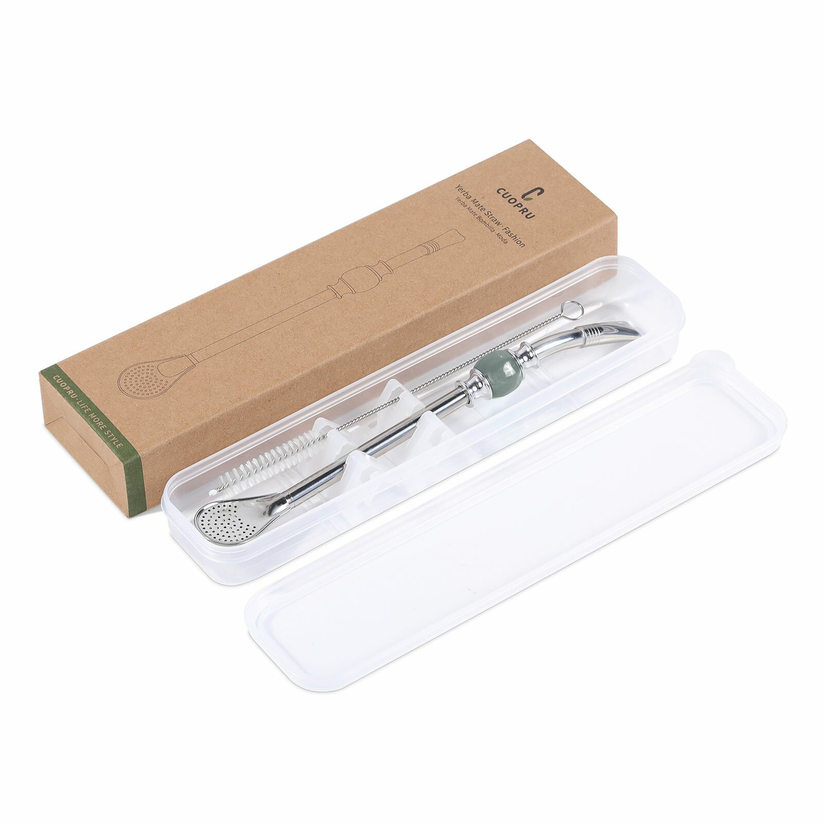 Набор чайных бомбочек Cuopru Yerba Mate, многоразовая соломинка в аргентинском стиле