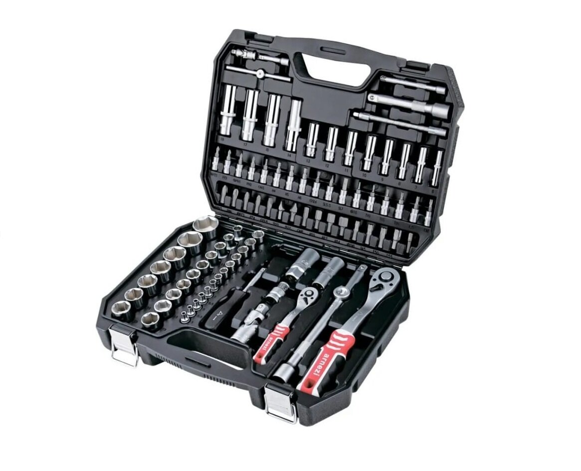 Набор инструментов 94 пр. 12-гранные головки 1/4dr, 1/2dr arnezi r0902094