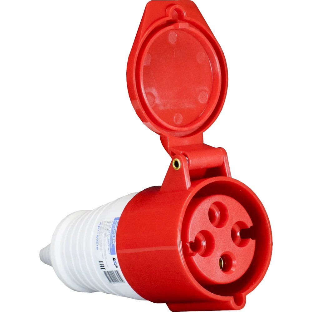 Розетка силовая ЕТР 3Р+РЕ 32А 380В IP44 67618