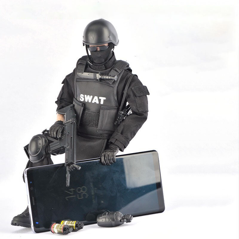 Коллекционная подвижная фигурка swat американский спецназ солдатик 30cm, Подарок парню на 23 февраля, игрушки для мальчика SHTJ2201171 04