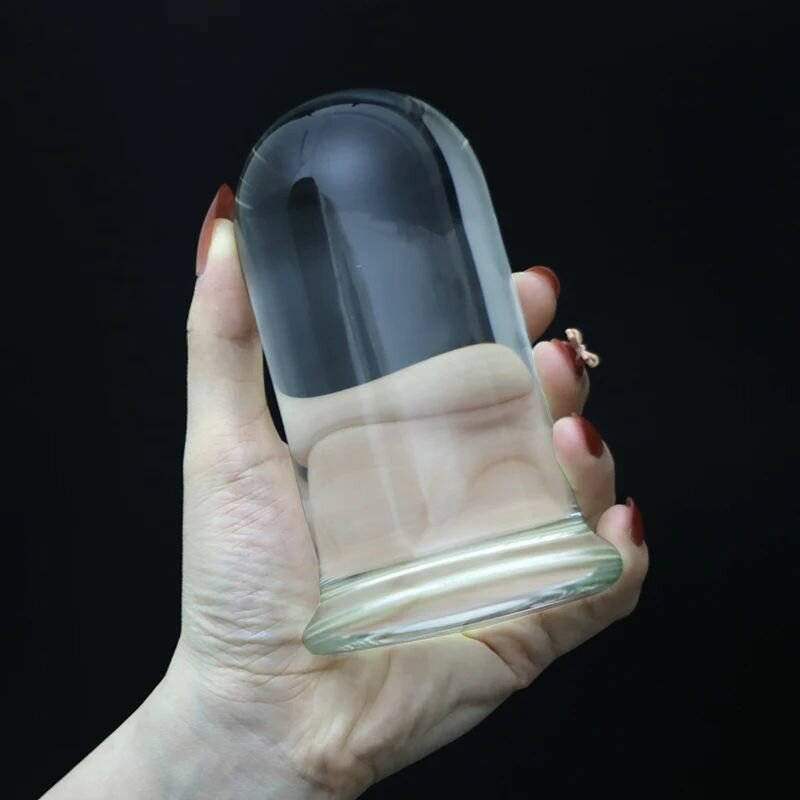 Огромная стеклянная анальная пробка, секс-игрушка БДСМ(60).