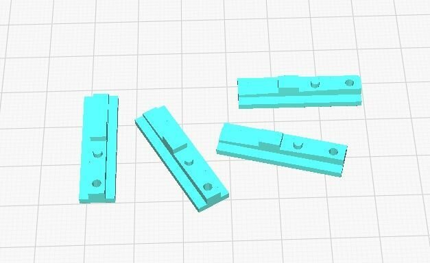 Направляющая ограничителя материала на интерьерный принтер 4шт.(3D печать,10146)