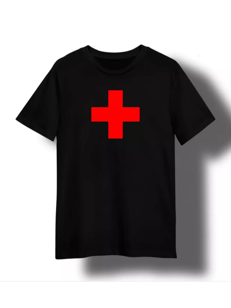 Футболка медицинский красный крест