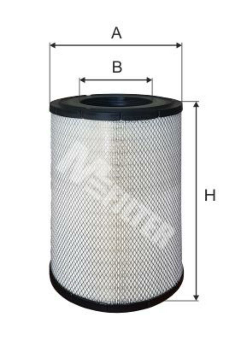 M-FILTER A833 фильтр воздушный ! H492 D282 d153 \ FORD CARGO