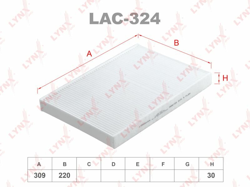 LYNXauto Фильтр салонный AUDI A4 15> / A5 16> / Q7(4M) 15>