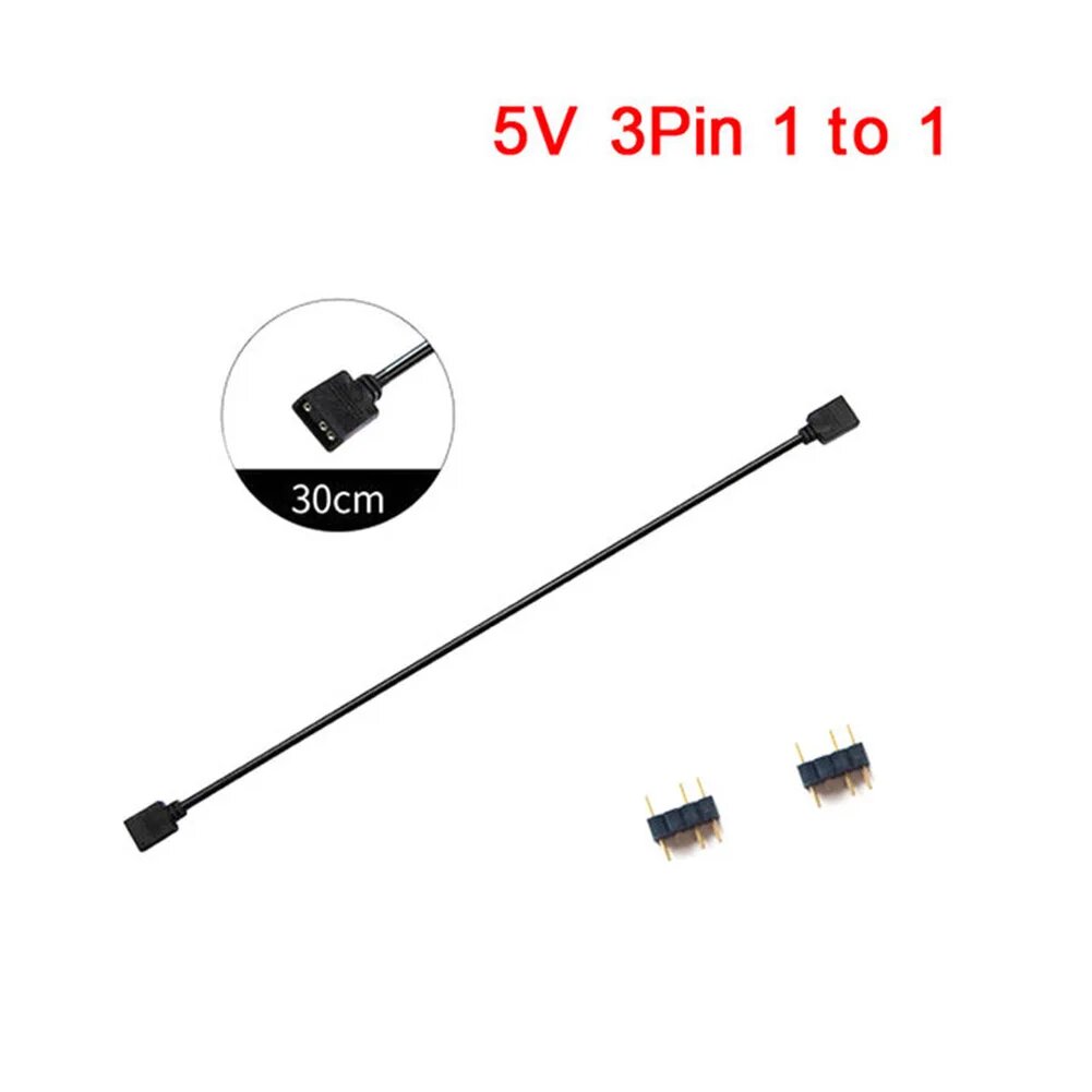 RGB разветвитель Alloet 5V 3Pin для светодиодной ленты 5V 3Pin 1 to 1