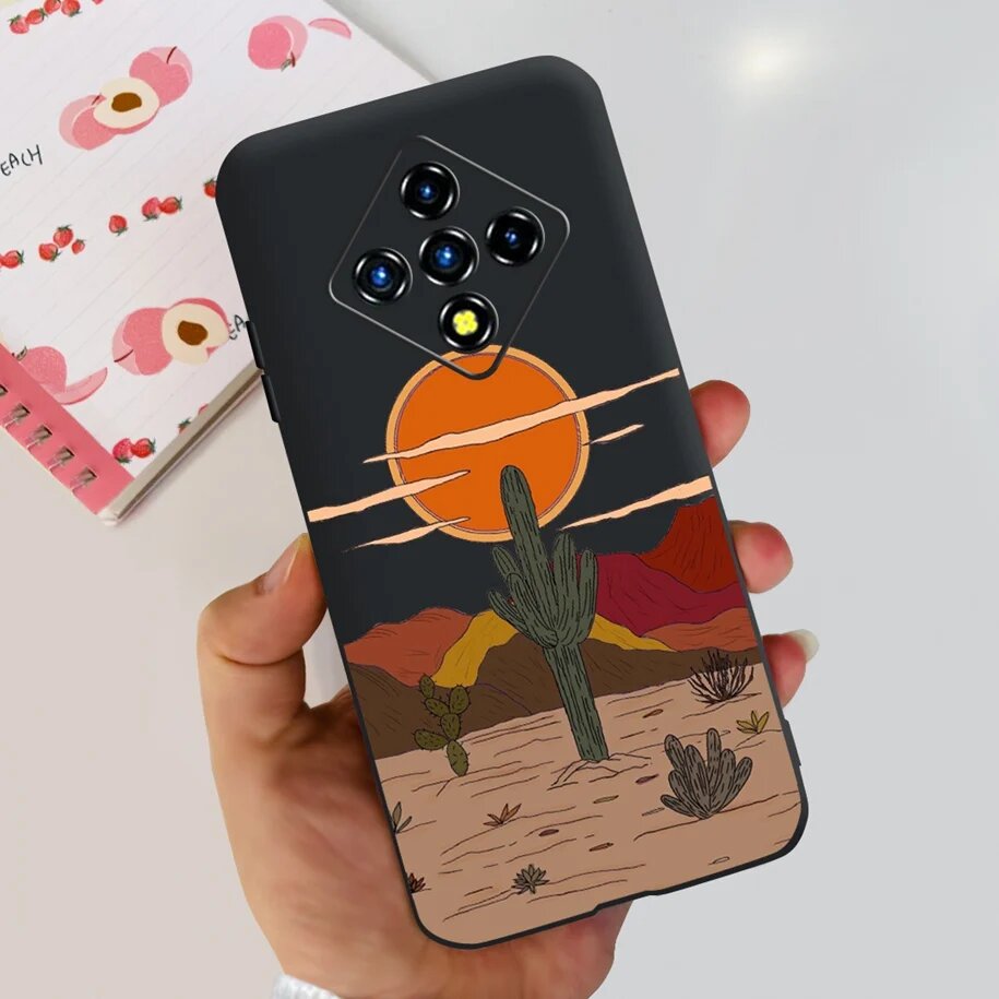 Чехол для Infinix Zero 8, роскошный чехол с космической росписью, Черный, Shell-U41, Infinix Zero 8