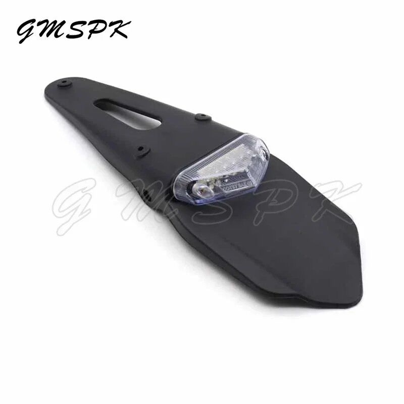 Универсальный задний фонарь мотоцикла, фонарь заднего крыла мотоцикла, задний фонарь заднего хода, стоп-сигнал, лампа номерного знака для эндуро, внедорожник, 12 В Clear