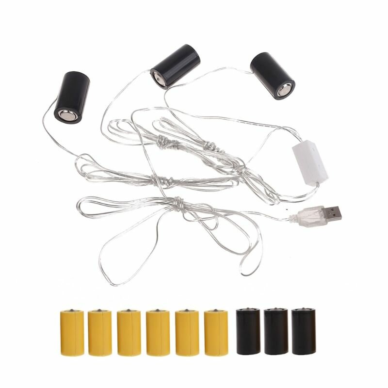 LR14 C Батарея питания USB заменить ячейку 4,5 В 3 В, - Один на троих