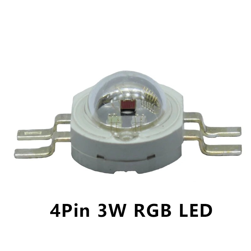 3W RGB LED 4Pin, 50 шт.