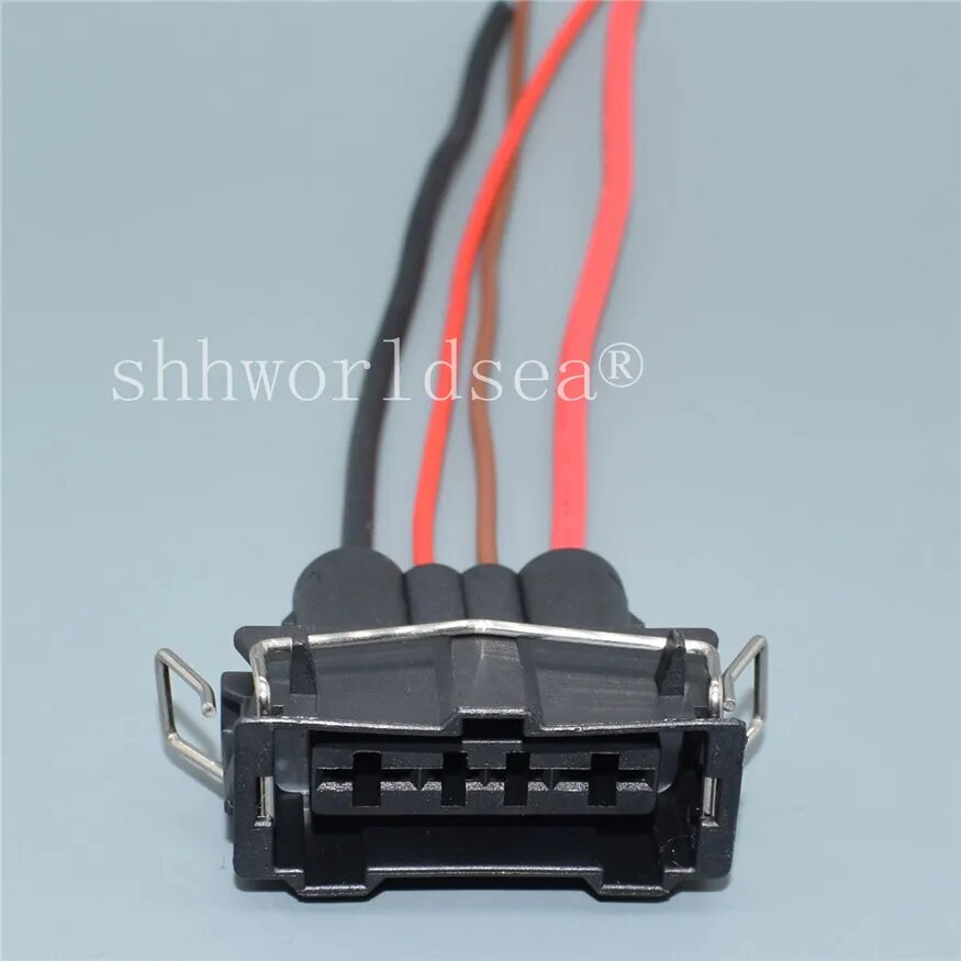 Shhworldsea 4 Pin 3,5 мм 357906231 автомобильный композитный соединитель пластиковый корпус водонепроницаемый Электрический проводной разъем 357 906 231 1pcs female