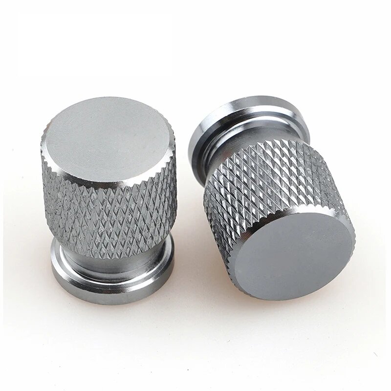 Колпачки клапанов мотоцикла серебряные Titanium NO logo
