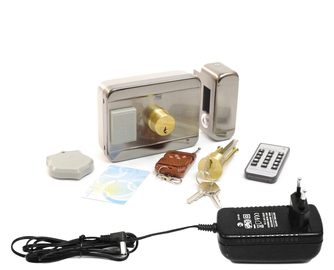 AnxingLock-AX-0.6.6 (metal) - замок для домофона электромеханический (замок электромеханический универсальный с брелоком).