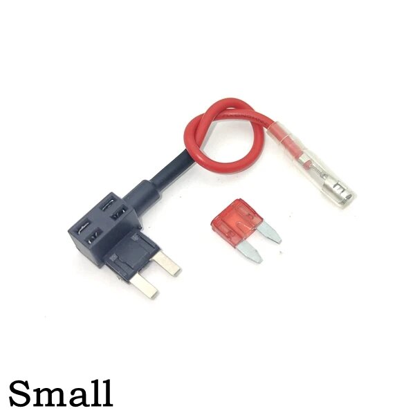 12 В мини-маленький автомобильный держатель предохранителя среднего размера, адаптер крана с добавлением цепи со стандартным предохранителем банкомата 10 А, электроприборы