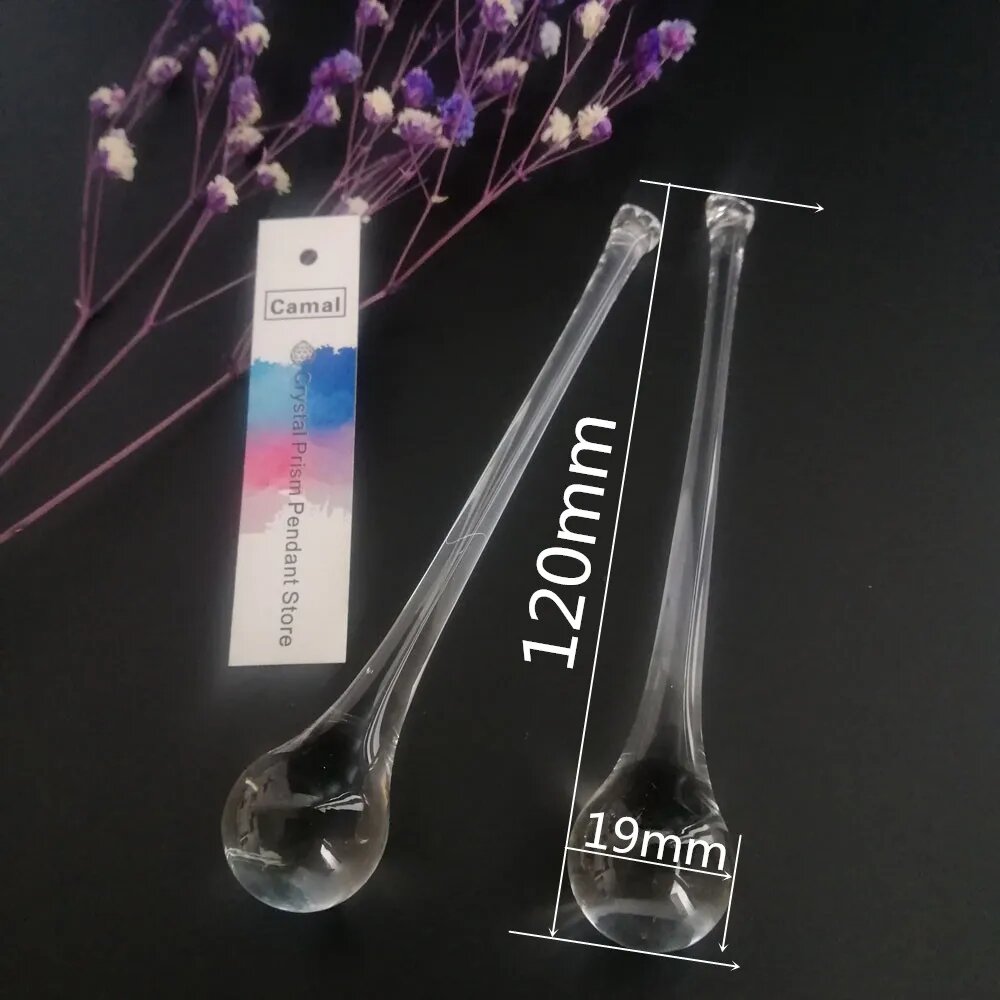 Camal 2 шт. 56/74/120 мм капля дождя люстра хрустальное стекло потолочный светильник освещение подвесная часть подвесная каплевидная призма DIY