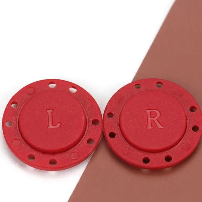 Магнитные пуговицы, набор из 1 штуки Красный, 1