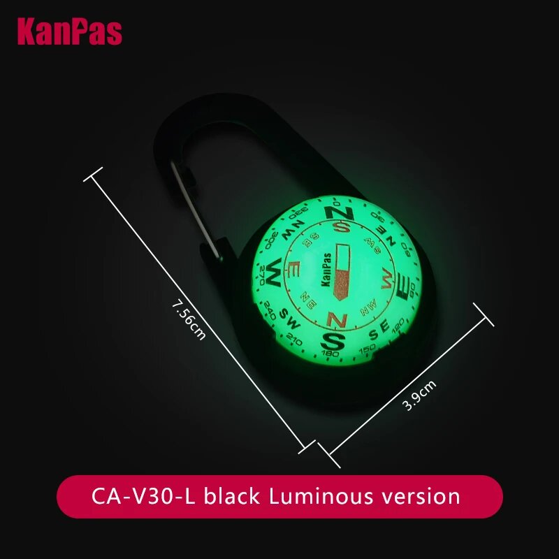 Kanpas CA-V30-L Black светящийся компас