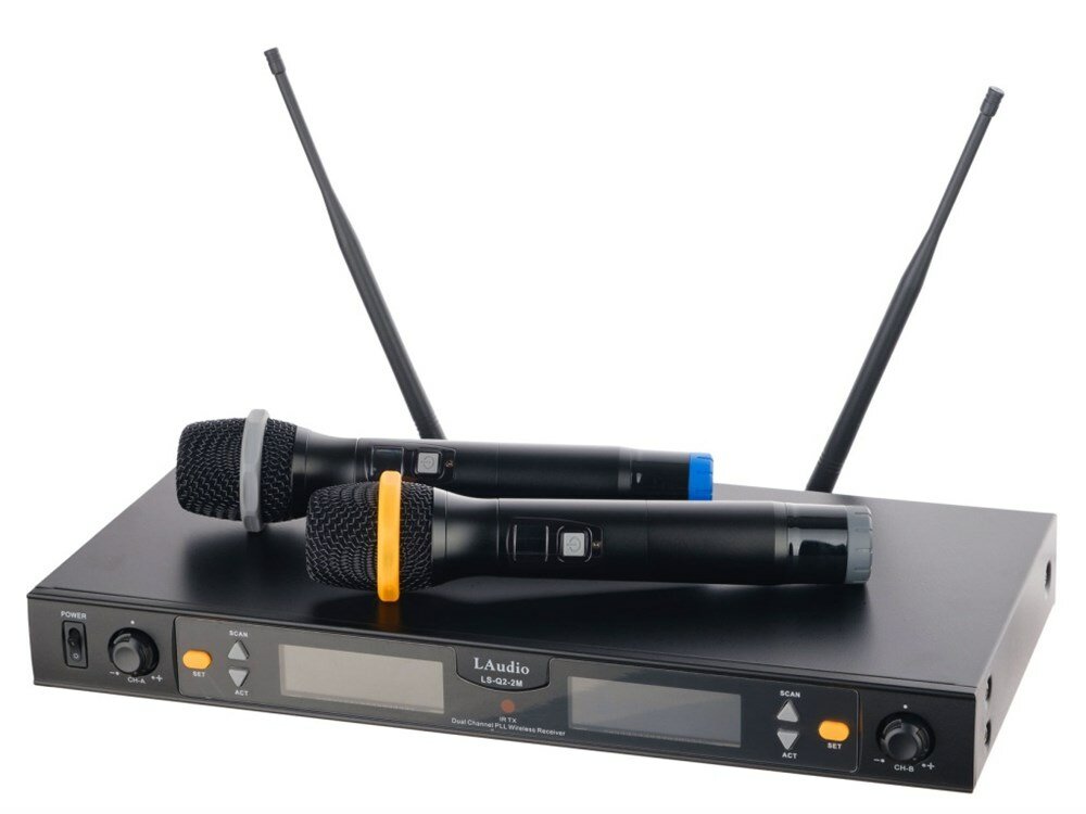 Laudio LS-Q2-2M Беспроводная микрофонная система, 2 ручных передатчика