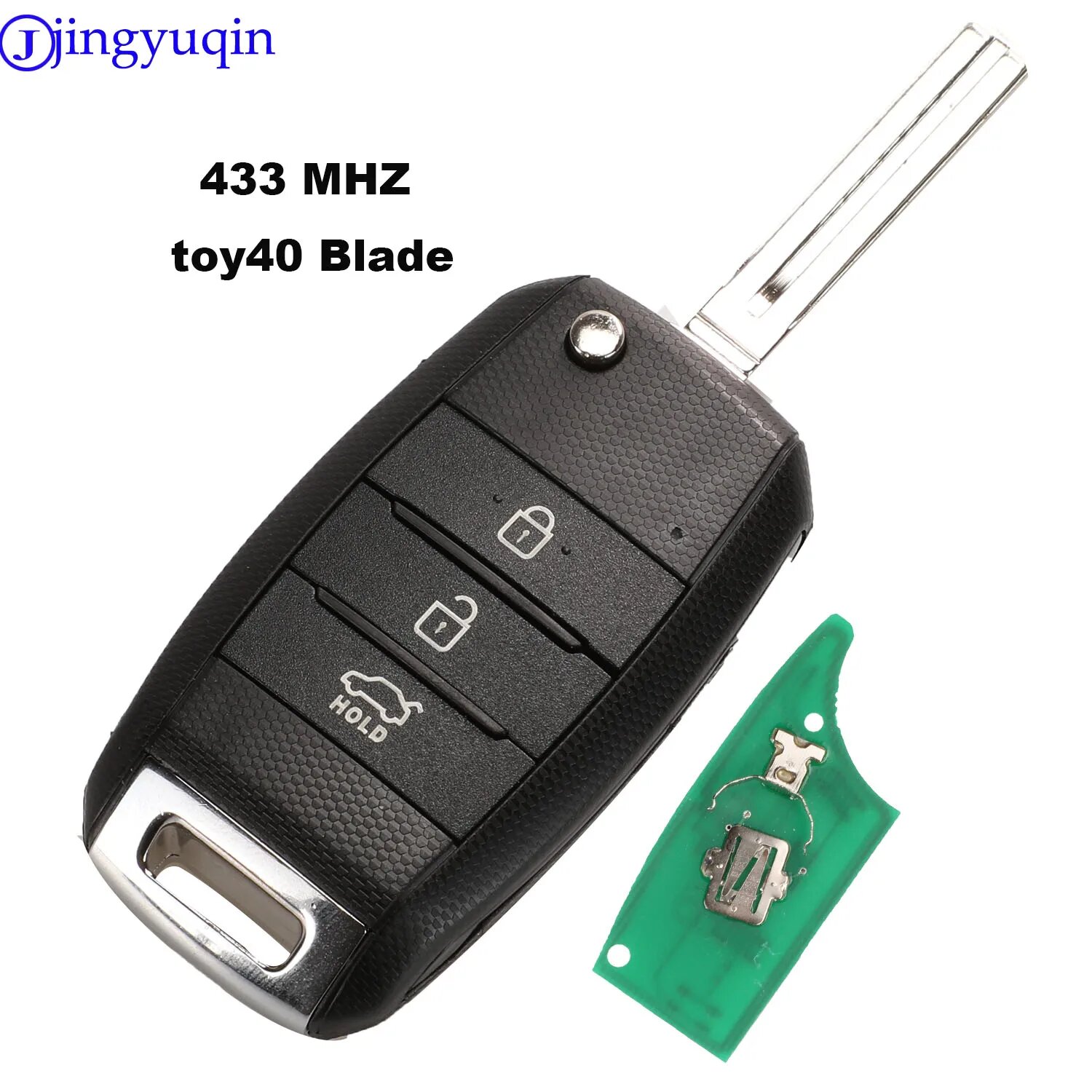 Jingyuqin 3-кнопочный складной дистанционный автомобильный ключ для Kia K3 Sorento Sportage 2013 2014 2015 433 МГц с транспондером ID46/ID70 ID46 Chip, TOY40