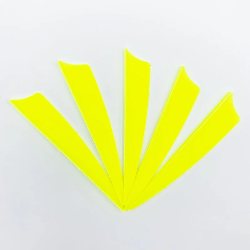 50 шт. Перья для стрельбы из лука 3 дюйма, резиновые, 8 цветов Желтый, 50pcs yellow