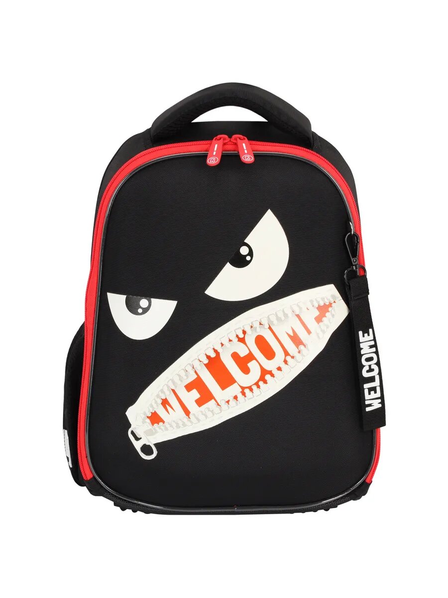 Школьный рюкзак ERGO Light 213771, с эргономичной спинкой, полиэстер, черный