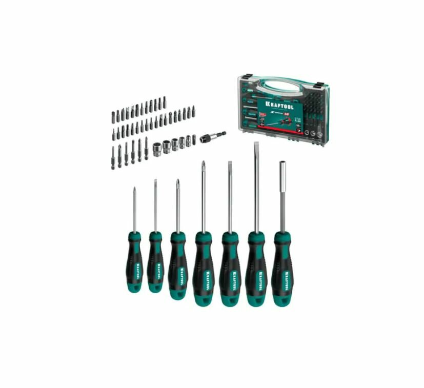 Набор Kraftool отверток и насадок 50пр 25815